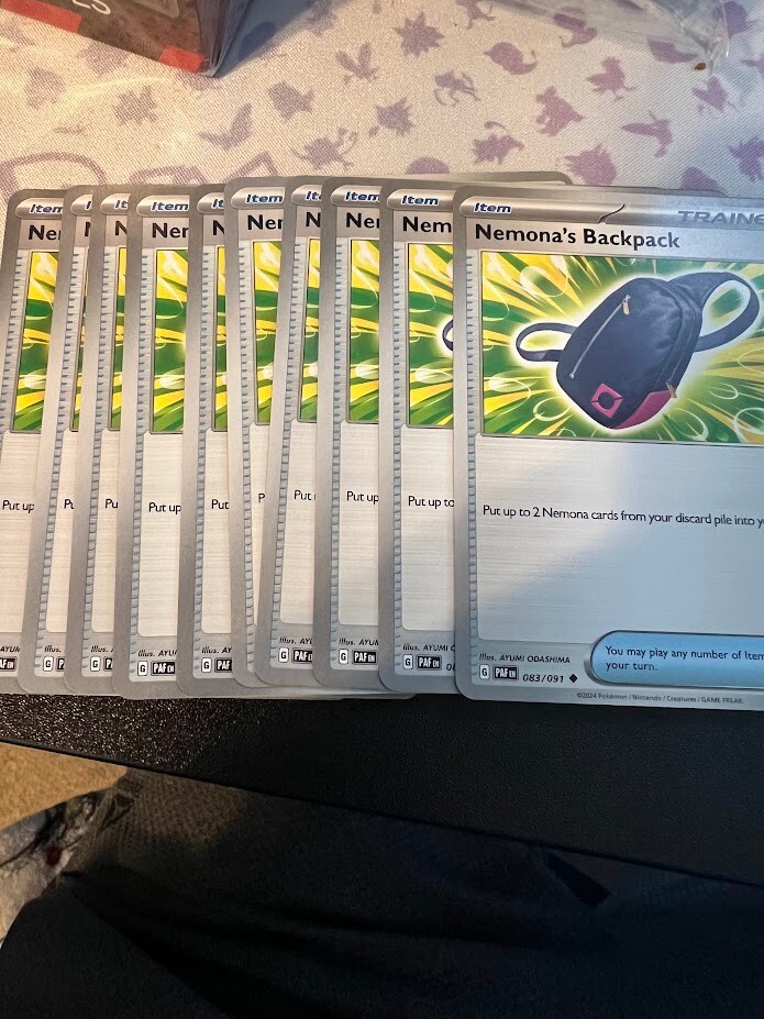 playset of 10 Nemona's Backpack | 083/091 | Uncommon | Pokemon Paldean ...