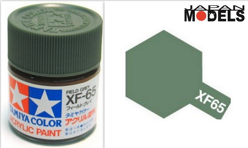 Acrylic Paint - Colore Acrilico 10ml XF-65 XF65 FIELD GREY 81765 Tamiya ...