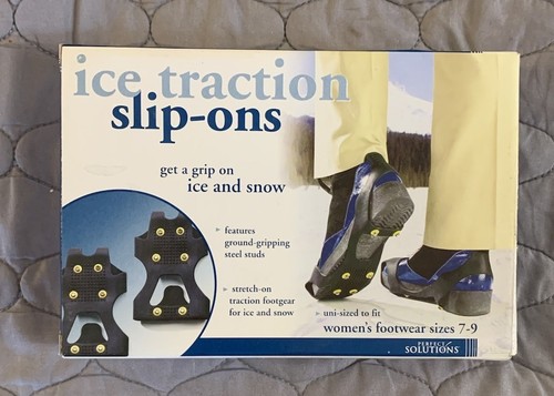 Women’s Ice Traction Slip-Ons Over Shoes Sizes 7-9 Perfect Solutions New | eBay