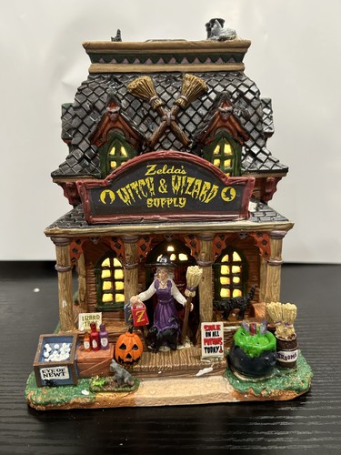 Lemax Spooky Town Signature Zelda’s Witch And Wizard Supply 2013 #35601 ...