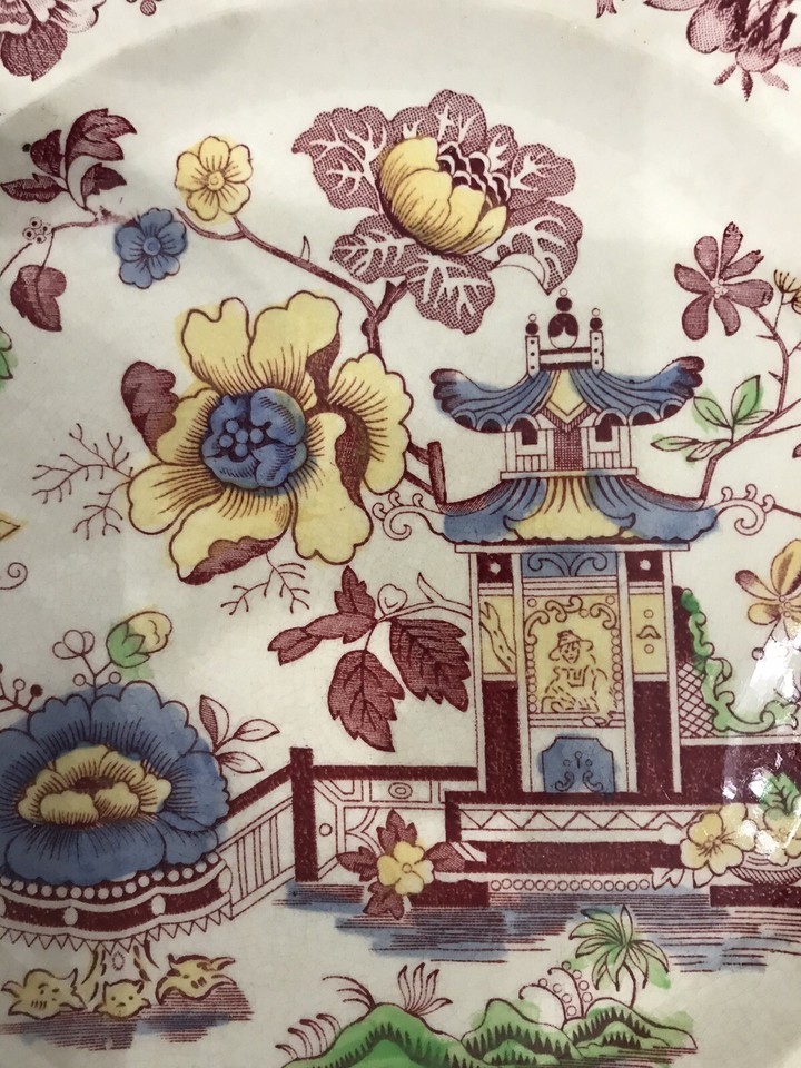 Vintage Chinoiserie Plate By Taylor Smith Taylor (TS&T) * Chinese ...