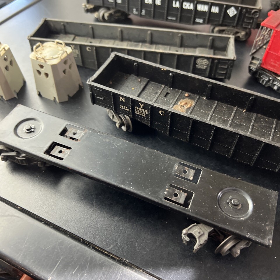 10pc Lot O Gauge Train Caboose And Other Parts For Repair Cleaning ...