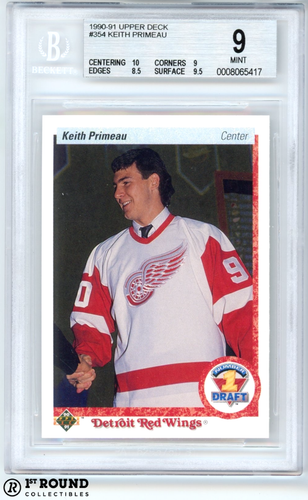 Keith Primeau RC BGS 9: 1990-91 Upper Deck Rookie Card | eBay