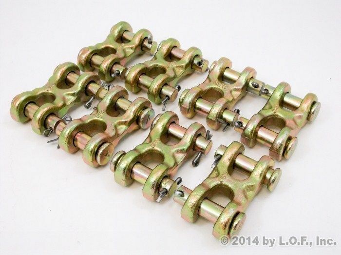 (8) Safety Chain Repair Link 3/8" Twin Clevis G70 Trailer 6600 WLL | eBay