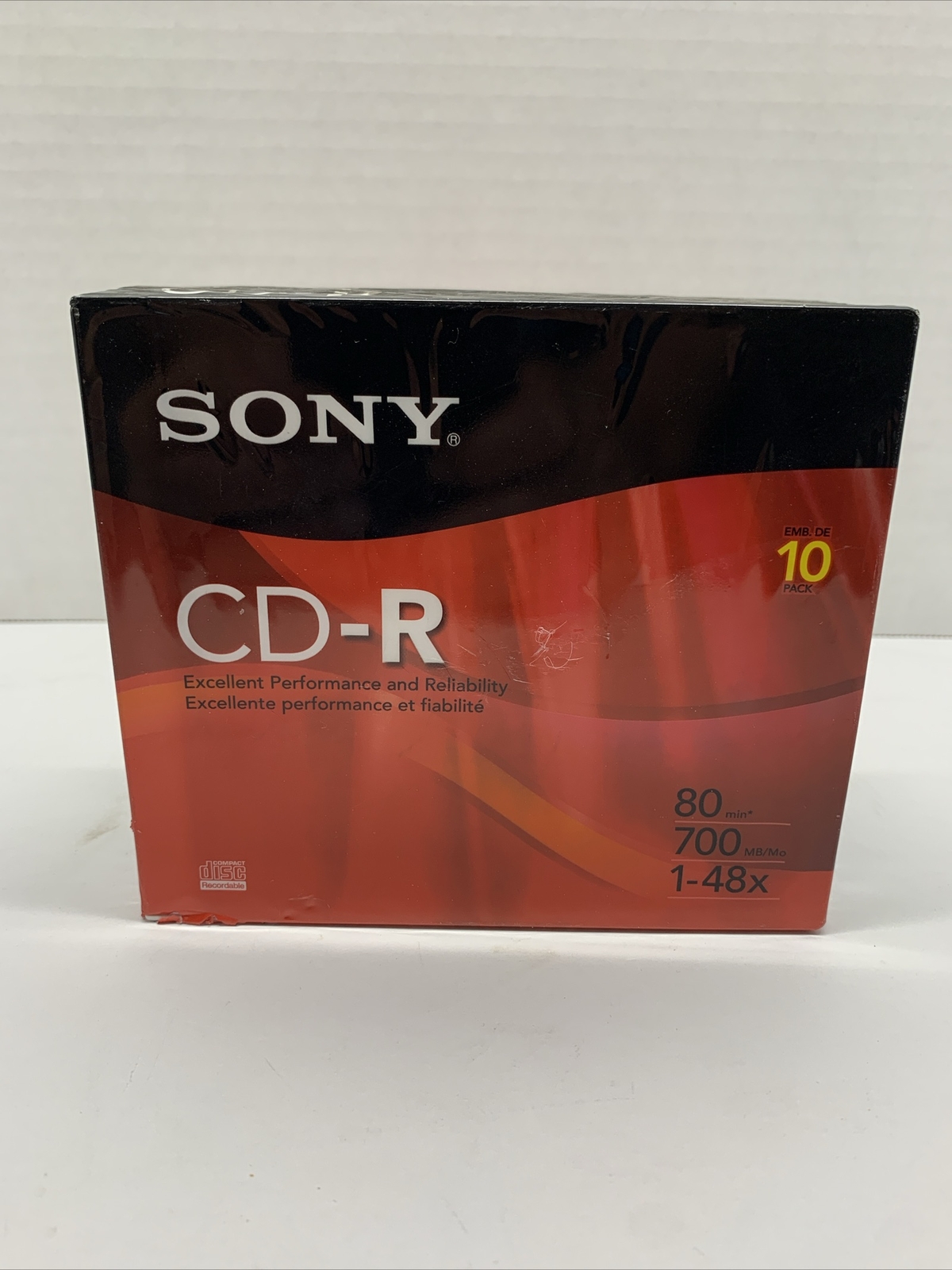BRAND NEW SEALED Sony CD R 80 Minute 10 Pack 700MB 1-48X | eBay