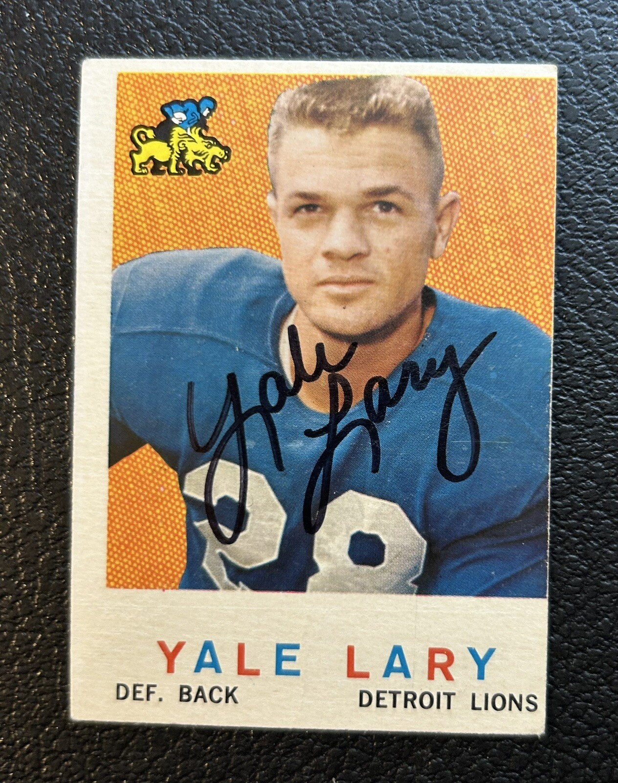 Yale Lary Signed Autographed 1959 TOPPS Card # 131 Detroit Lions | eBay