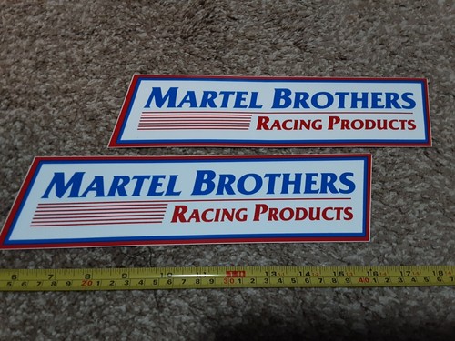 Lot of 2 Martel Brothers Racing Decals Stickers PDRA NHRA NASCAR Super ...