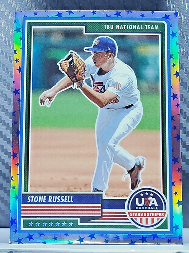 2023 USA Baseball Stars & Stripes STARS SP - STONE RUSSELL #59 - 18UNT ...