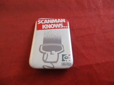 Scanman Knows... Logitech Apple McIntosh Retro MacWorld Pin Button ...
