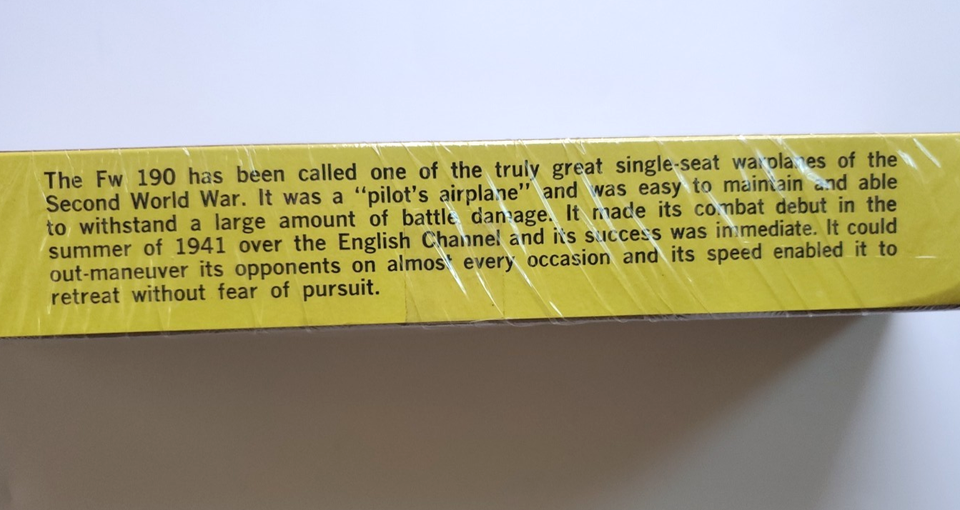 Monogram 1:48 Fw 190 Focke Wulf WWII German Fighter Model Kit 85-0107 ...