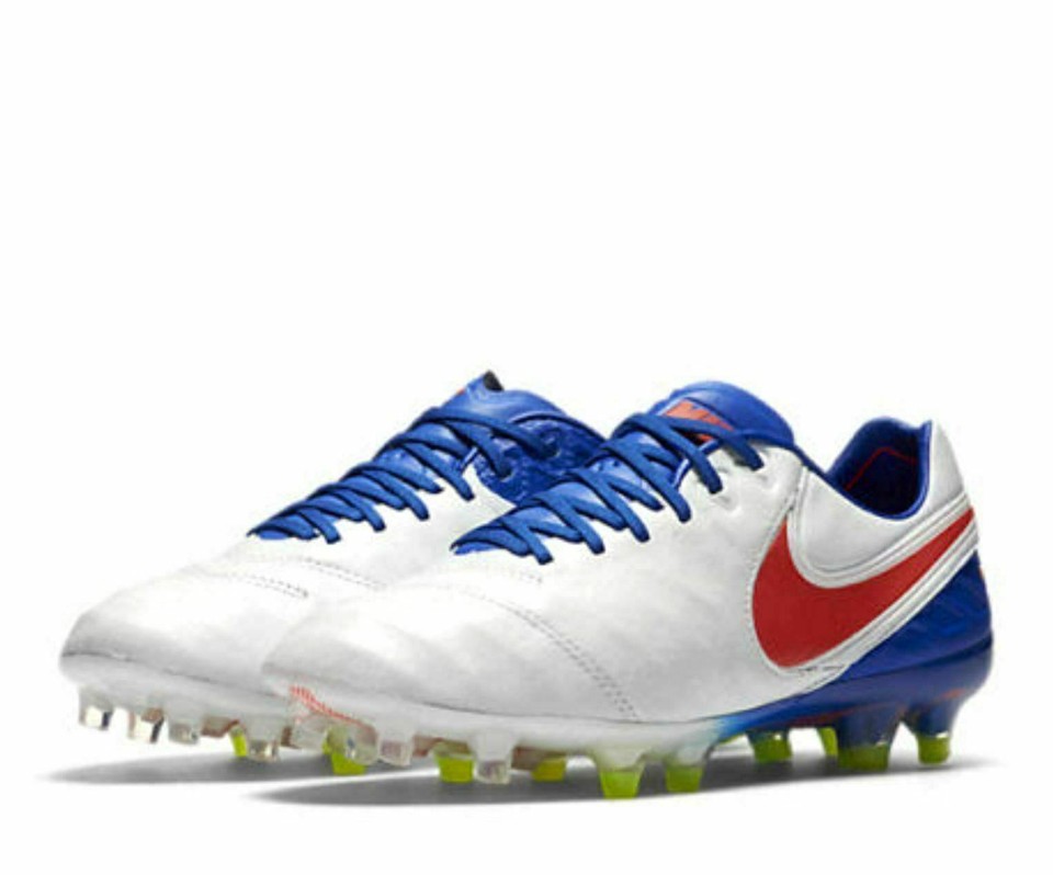 Nike Tiempo Legend VI FG ACC Women Soccer Shoes, White/Blue, 844248-164 ...