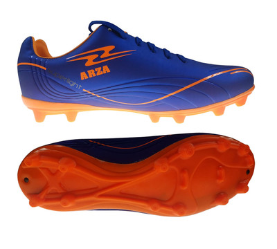 New Mens Arza Soccer Cleats Firm Ground Color Blue-Orange | eBay