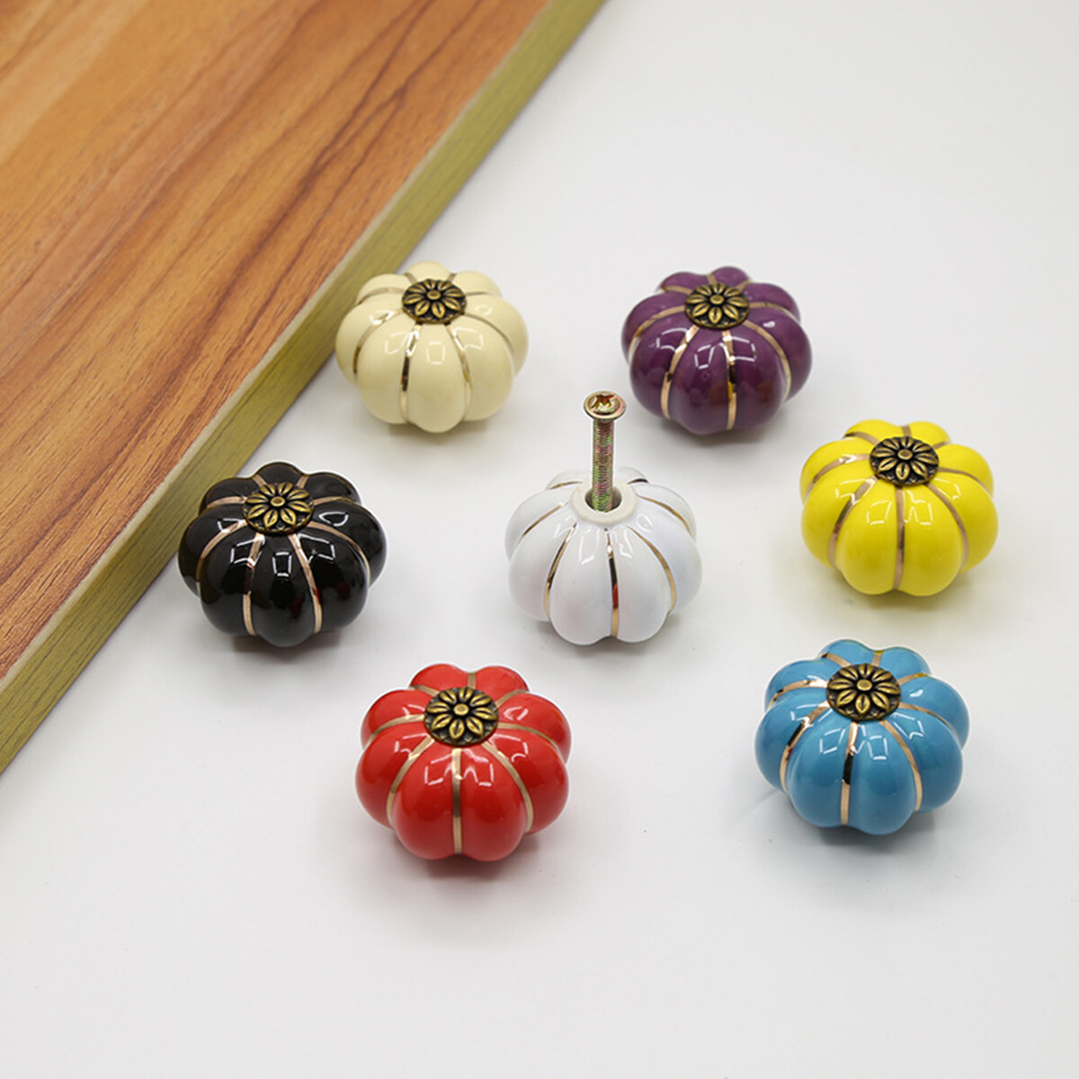 7X Ceramic Kitchen Knobs Cabinet Pulls Door Handles Cupboard Drawer Dresserღ | eBay