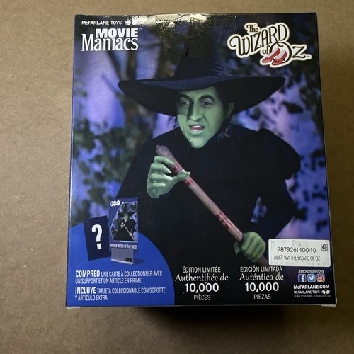 Mcfarlane Movie Maniacs Wizard Of Oz Wicked Witch Figure New Unopened ...