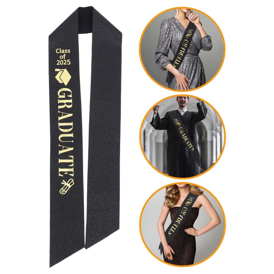 Graduation Decorations Sash Graduate Party Props Celebrations Sashes ...