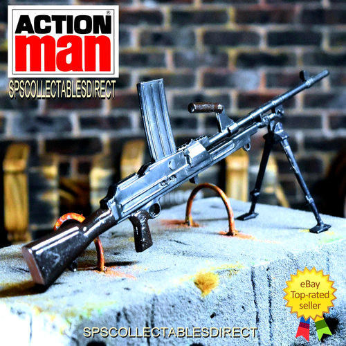 Action Man Vintage Palitoy Bren L4A4 Light Machine Gun, Bi-Pod NATO ...