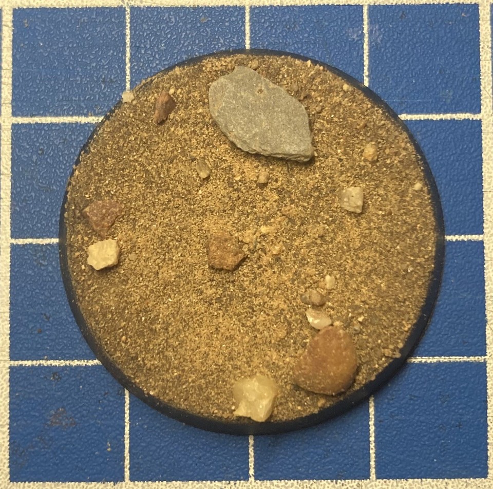 Coarse Model Basing Sand with Miniature Scale Rocks - Bases And Terrain ...