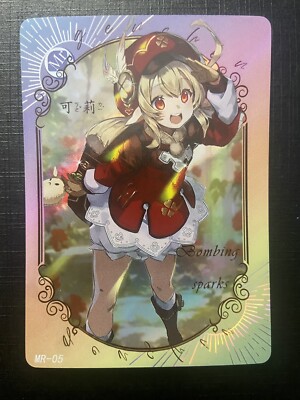 Klee - Genshin Impact CCG TCG ACG Set MR Holo Rare MR-05 Trading Card ...