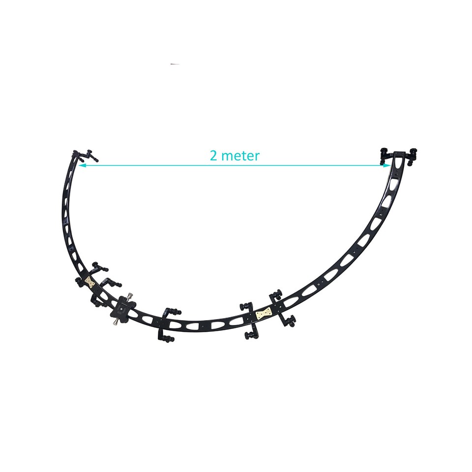 Video Camera Track 180° Curve Slider motion control 1 meter radius Load ...