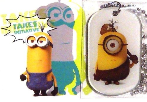 Minions Dog Tag Cro-Minion Stuart Necklace #5 Sticker #19 Kevin One Eye ...