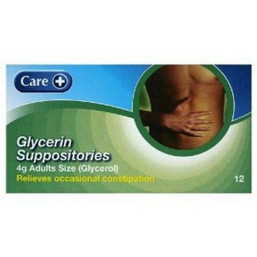 Care Glycerol/ Glycerin Suppositories 4g (12's) UK Pharmacy Stock for ...