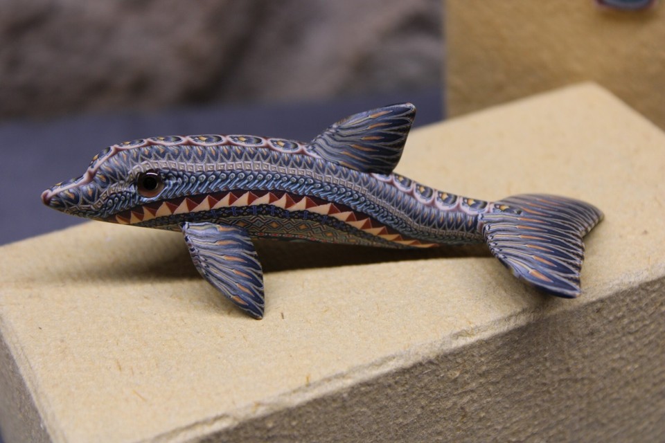 Jon Stuart Anderson Polymer Clay Baby Dolphin Sculpture 2004 (C9) | eBay