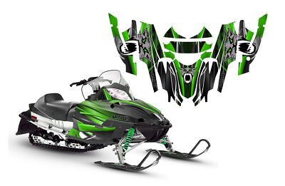 Firecat Sabercat Sled Graphic Decal kit Arctic Cat F5 F6 F7 #3333 Green ...