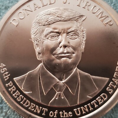 Large Donald Trump 2020 2 oz .999 Copper coin 45th President ...