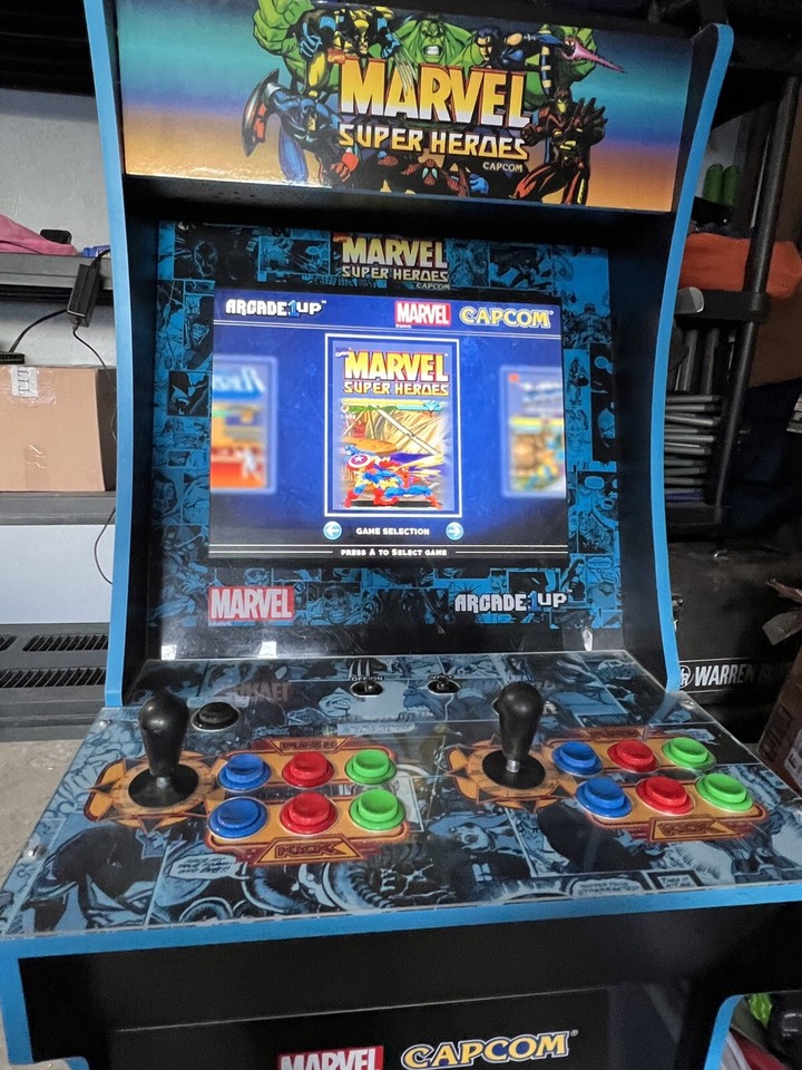Arcade1up MARVEL SUPER HEROES Capcom Video Game Arcade Machine 4ft | eBay