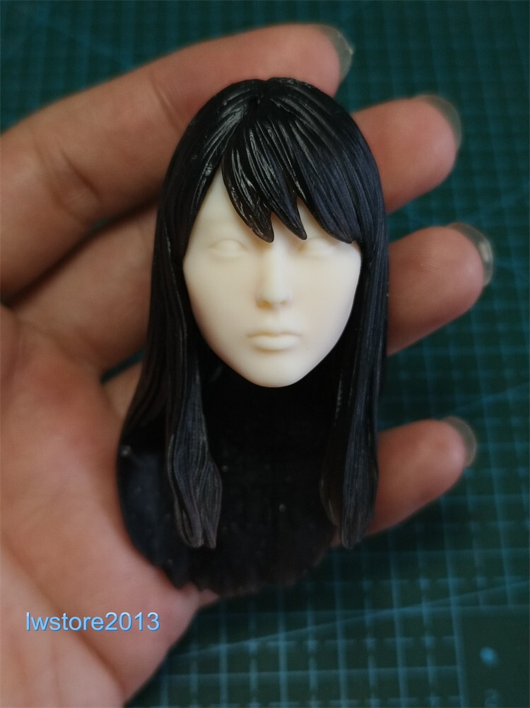 1:6 Beauty Girl Head Sculpt Model For 12" Female Action Figure Body Toy ...