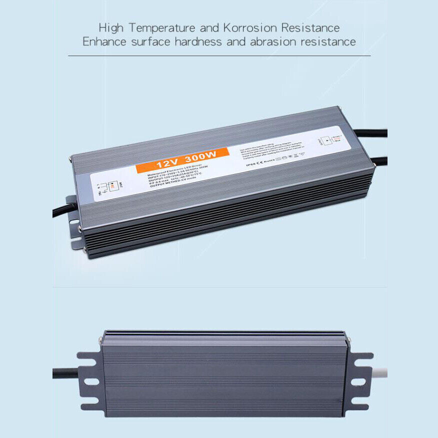 LED Driver 400W Transformer Power Supply Waterproof IP68 AC 90V-250V to ...