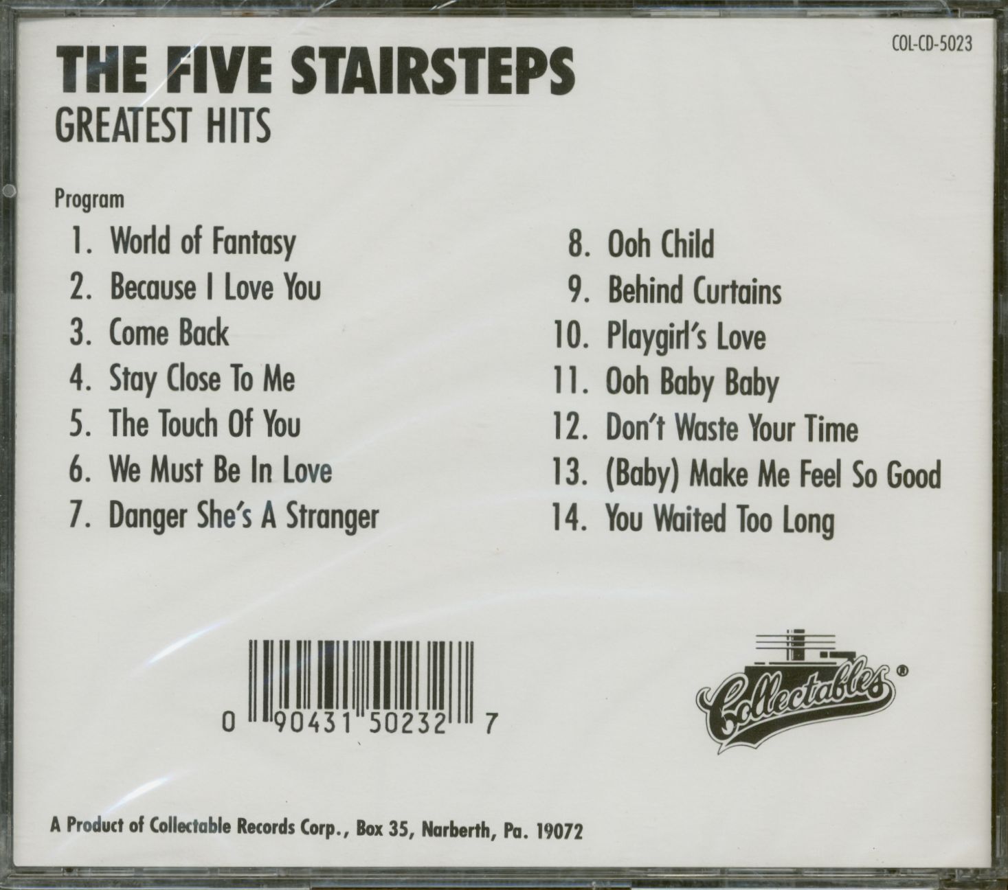 The Five Stairsteps - Greatest Hits (CD) - Vocal Groups/Doo Wop | eBay