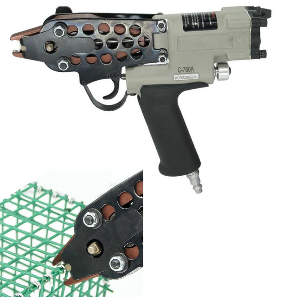 1/4'' C-760A Pneumatic Hog Ring Gun for Spring Mattress Animal Cages | eBay