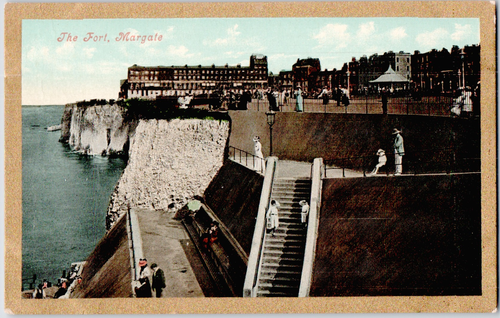 1905 UK Postcard England Kent Margate The Fort Historic Seafront Fort ...