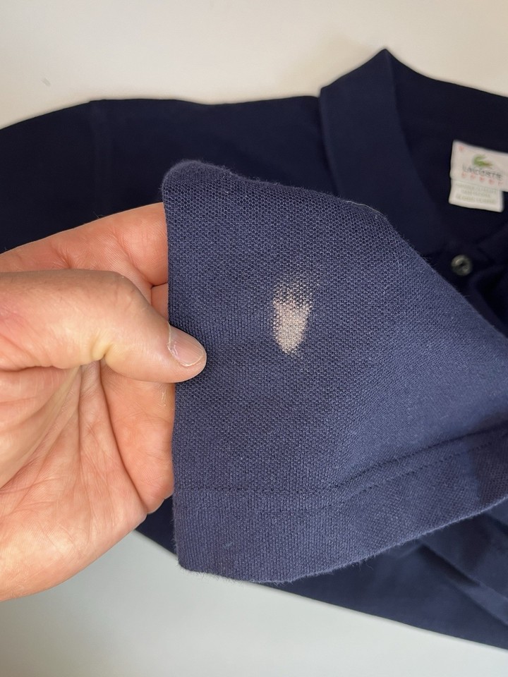 Men’s Lacoste Sport Short Sleeve Polo Shirt XL Size 6 Navy Blue | eBay UK