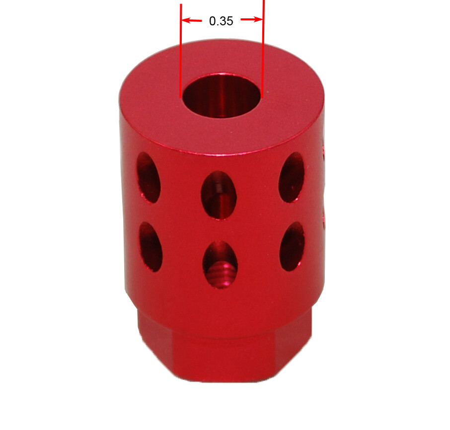 Aluminum Short Muzzle Brake 1/2"x28 RH TPI Fit .223 .22LR Color Ver | eBay