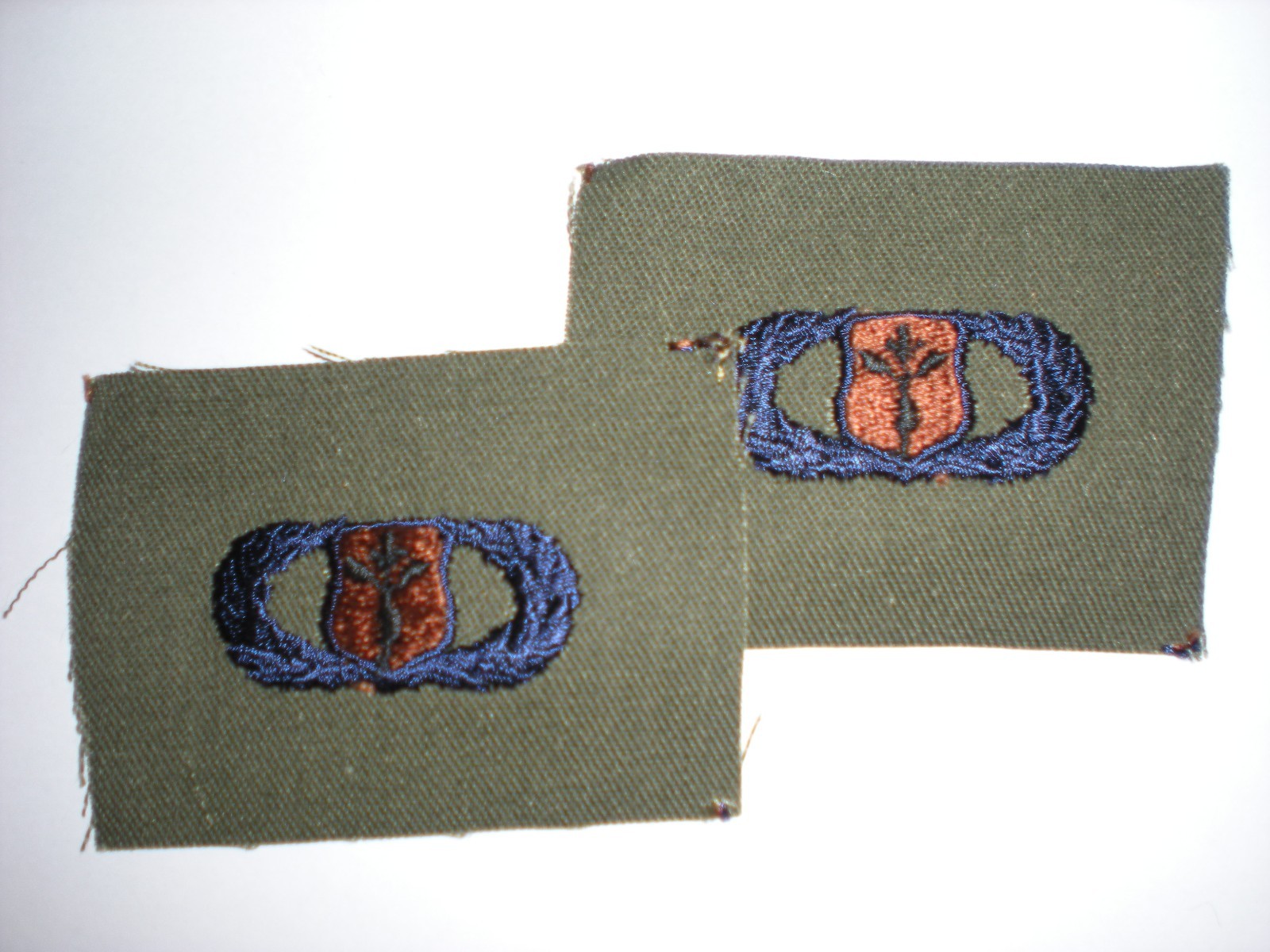 USAF METEOROLOGIST 5 LEVEL BADGE - SUBDUED - EMBROIDERED ON OD TWILL ...