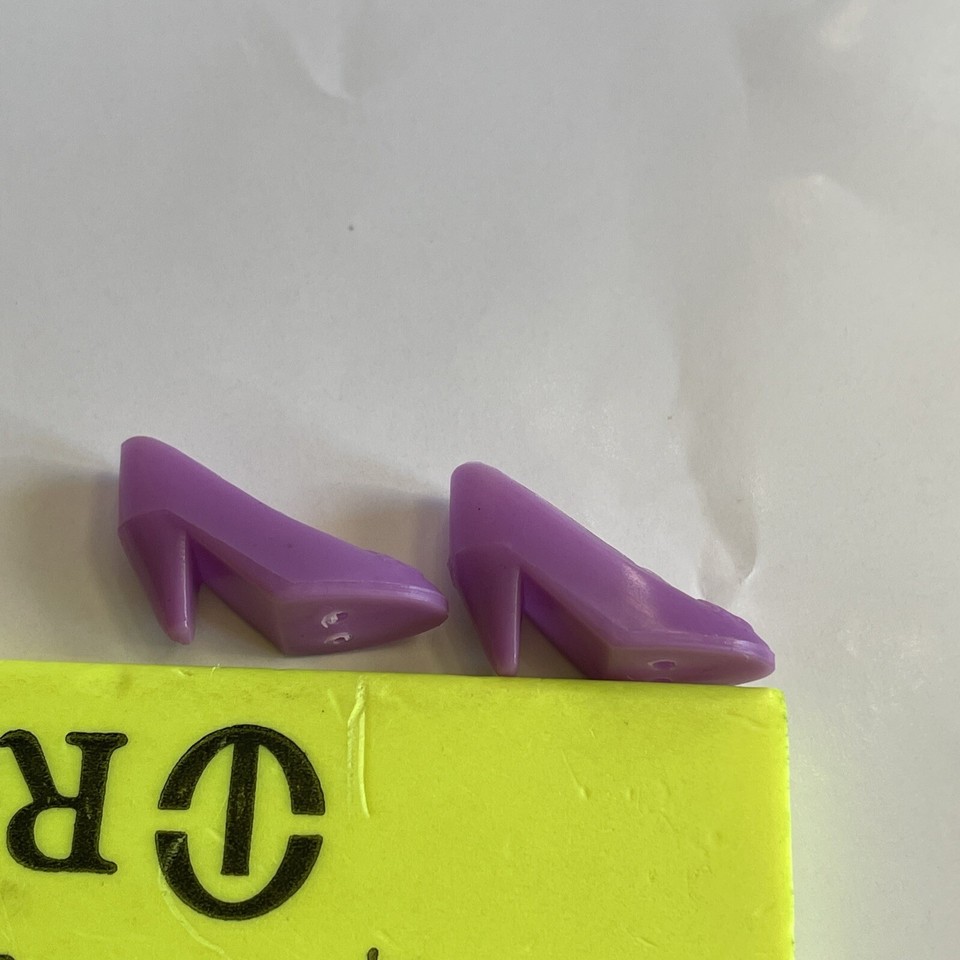 Vintage Barbie Doll Shoes Princess Heals Shoes Purple Pumps | eBay