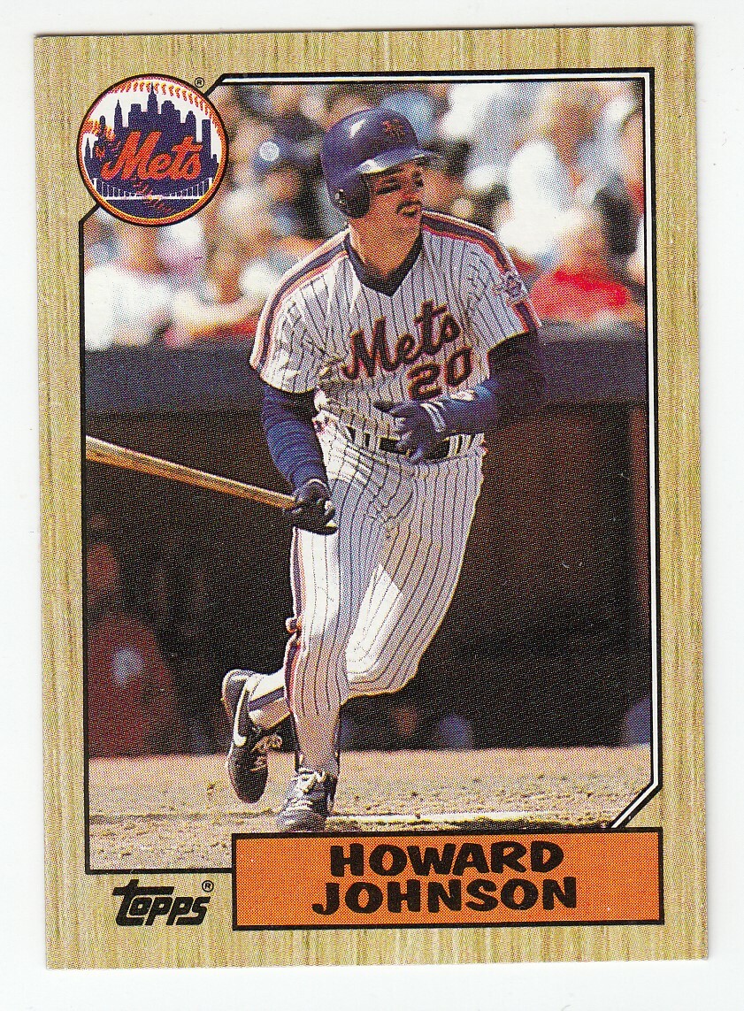 Howard Johnson 1987 Topps ML Baseball Card #267 Mets | eBay