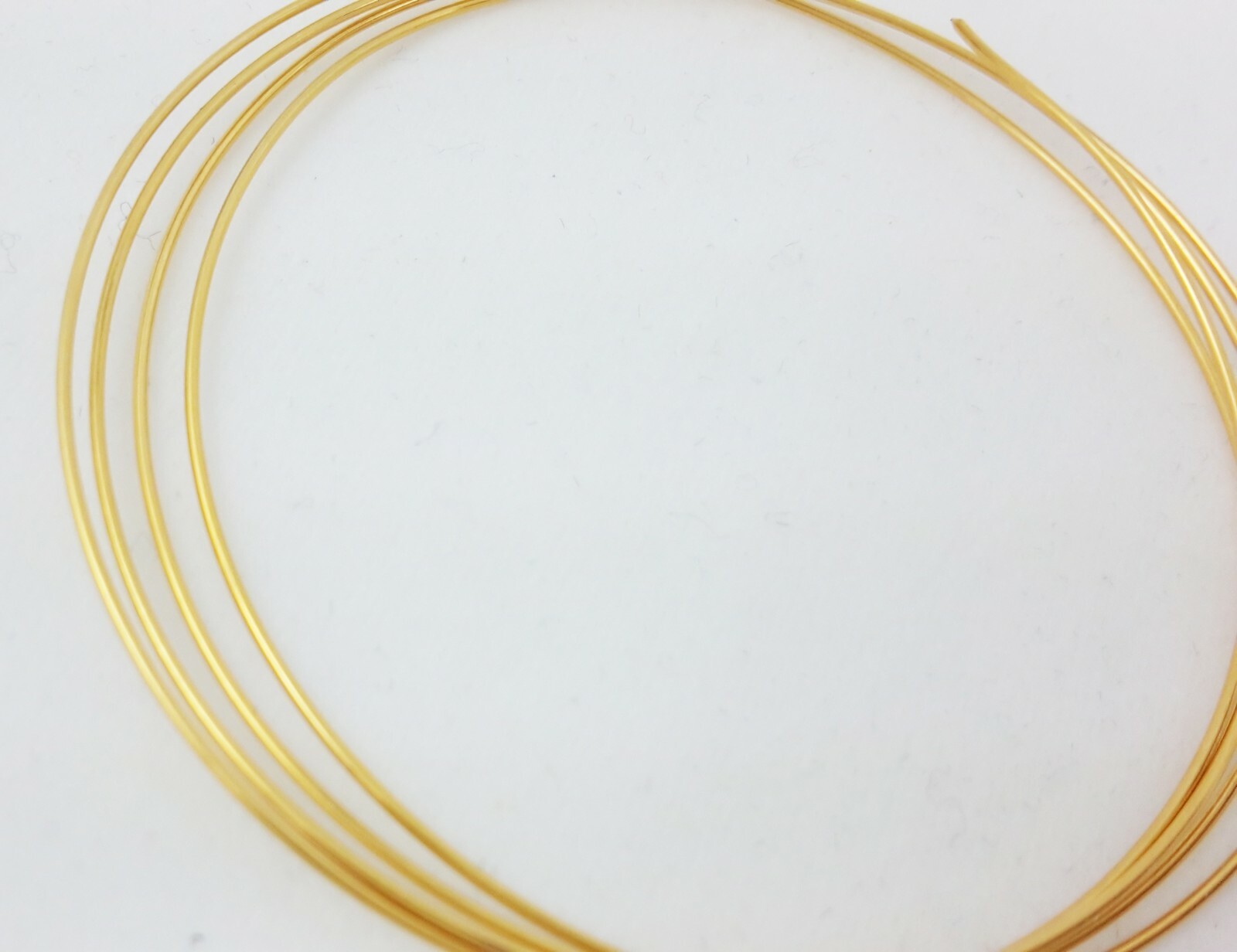24K Solid Yellow Gold wire 1/4 Hard Round 20 22 24 26 28 Gauge 99.9% ...