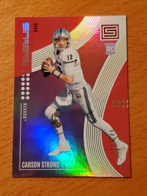 2022 Chronicles Status Red #23 Carson Strong Nevada Rookie QB #'d 104/ ...
