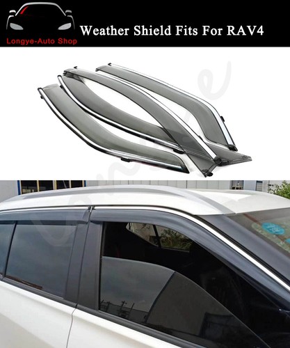 4PCS Weather Shields Side Wind Sun Deflector Visors Fits for RAV4 2019 ...