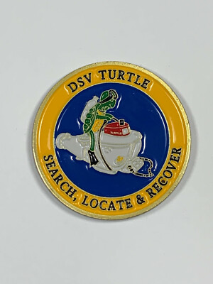 DSV Turtle Search, Locate & Recover U.S. Navy 10K Challenge Coin - New ...