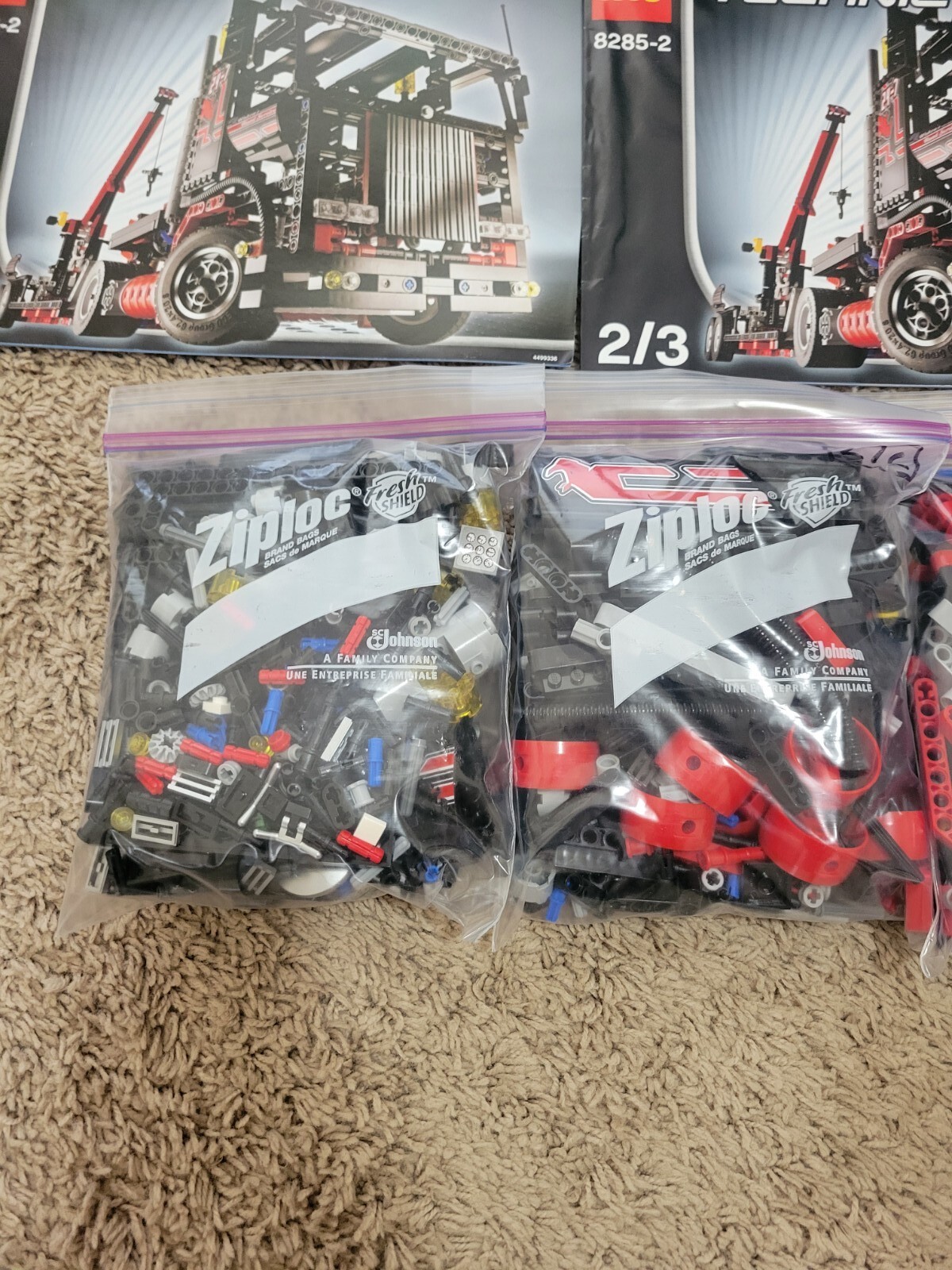 LEGO 8285 Black Tow Truck TECHNIC 2in1 | SILVER EDITION | 100% complete ...