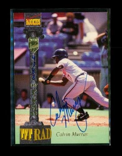 1994 SIGNATURE RC TETRAD AUTOGRAPH Baseball Card XCV CALVIN MURRAY ...