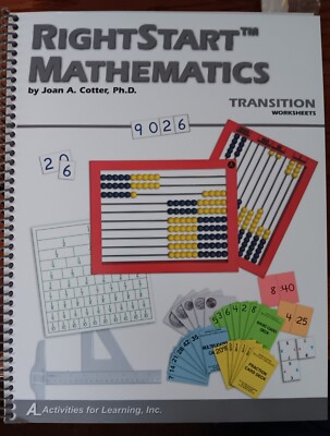 2 PC. RIGHTSTART MATH- Transitions Lessons for Home Educators ...