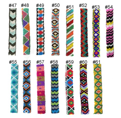 Native American Aztec Indian Style Beaded Elastic Western Head Hat Band ...