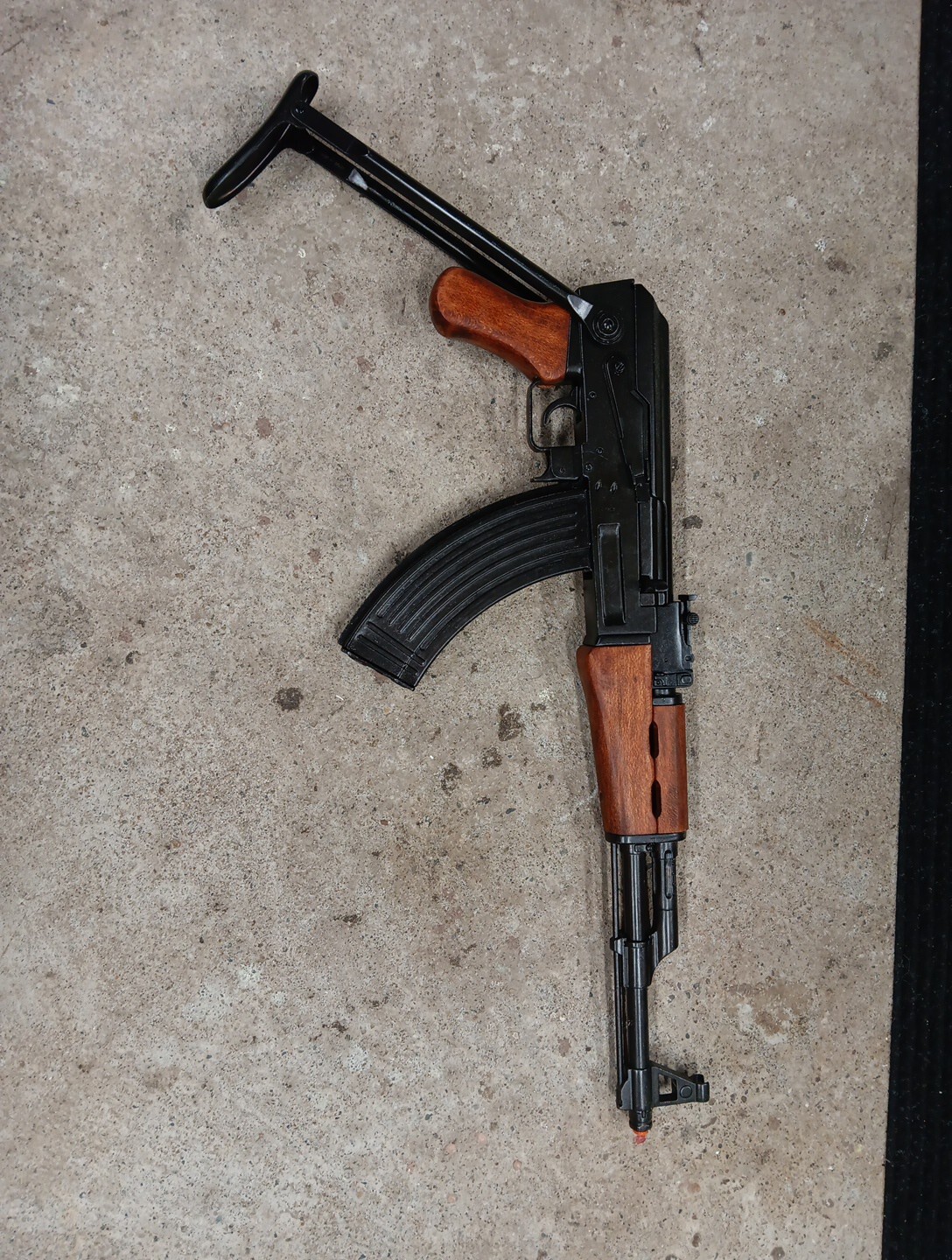 Denix AK-47 Non-Firing Replica Prop Rifle With Folding Stock, Actual ...