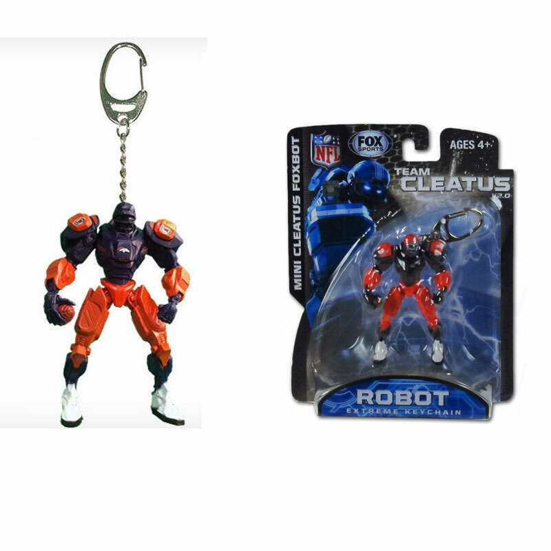 New NFL FOX Sports Robot Cleatus Action Figure Version 2.0 Key Chain ...