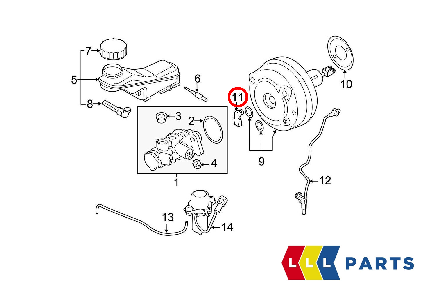 NEW BMW GENUINE 1 2 3 5 7 X1 X3 X4 X5 X6 Z4 SERIES BRAKE SERVO PRESSURE ...